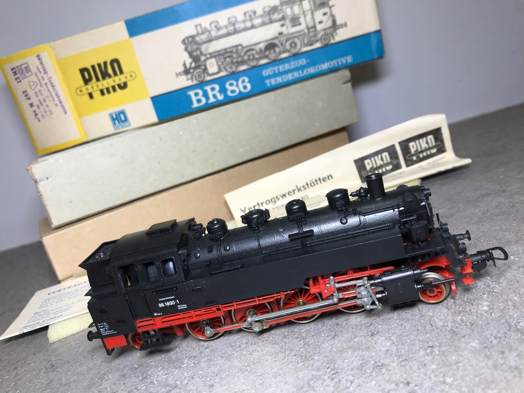 Parowóz lokomotywa PIKO BR 86 1800-1DR skala H0 - 8672734729 ...