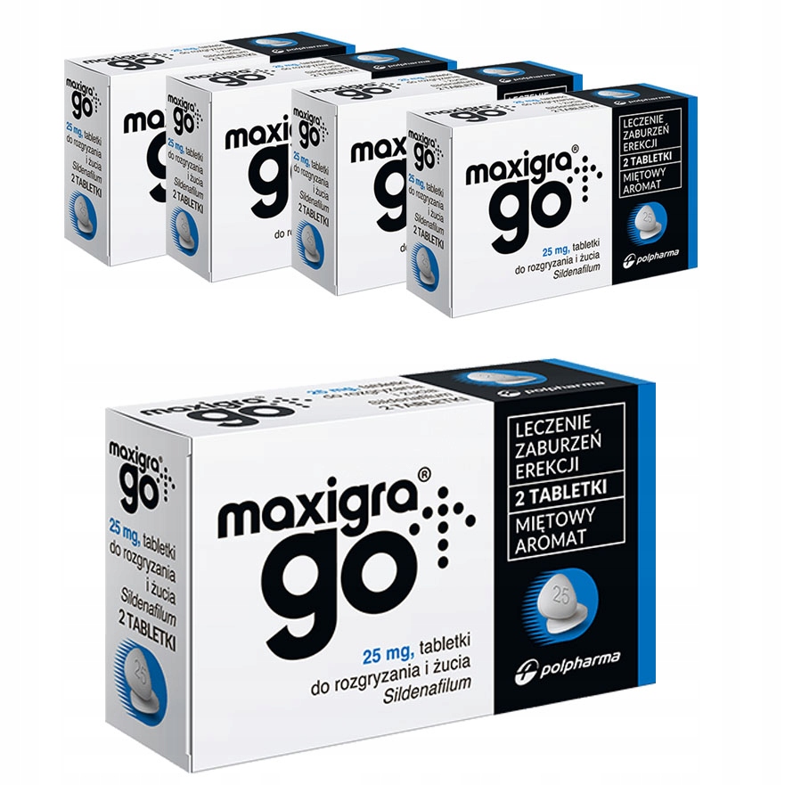 Maxigra GO 20 Tabletek potencja sildenafil 25mg - 8501915344 ...