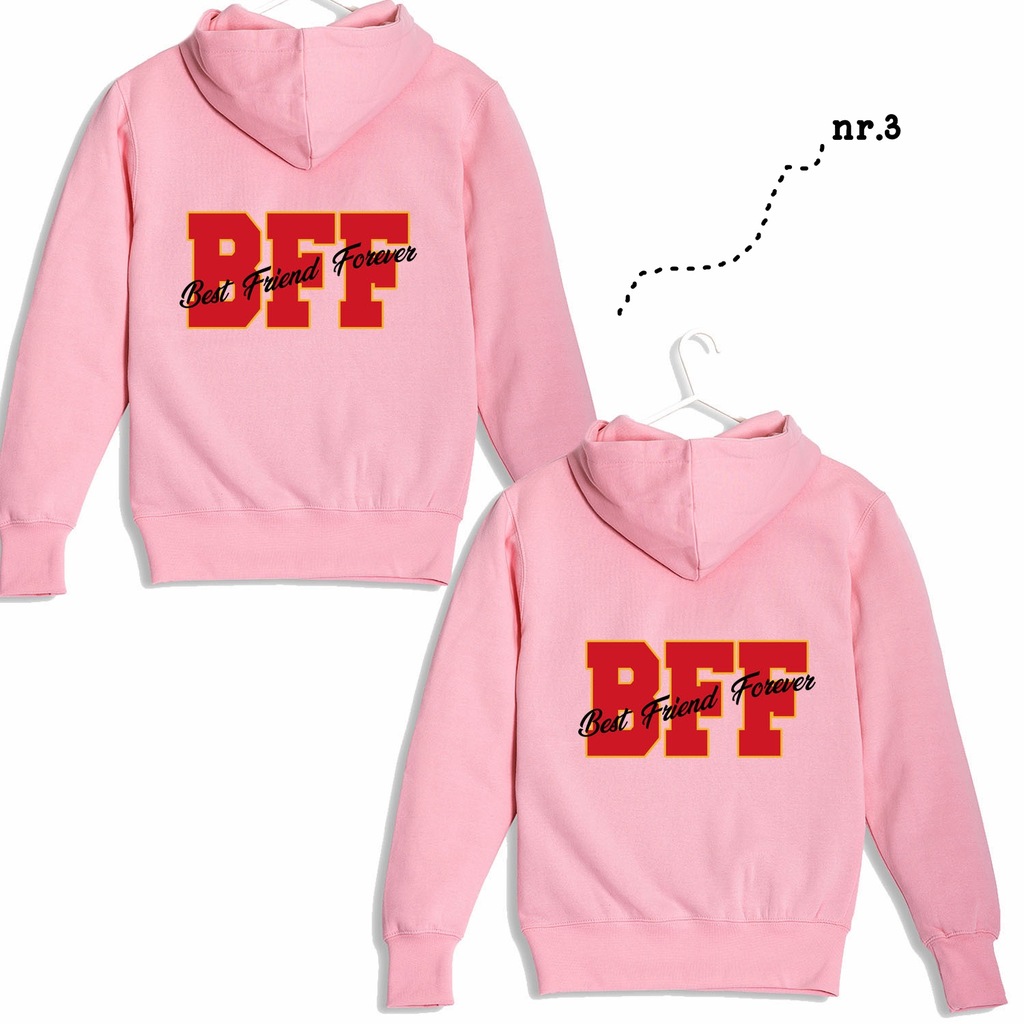 KOMPLET BLUZ bluzy bawełna BFF przyjaciółki kolory - 7196756252 ...