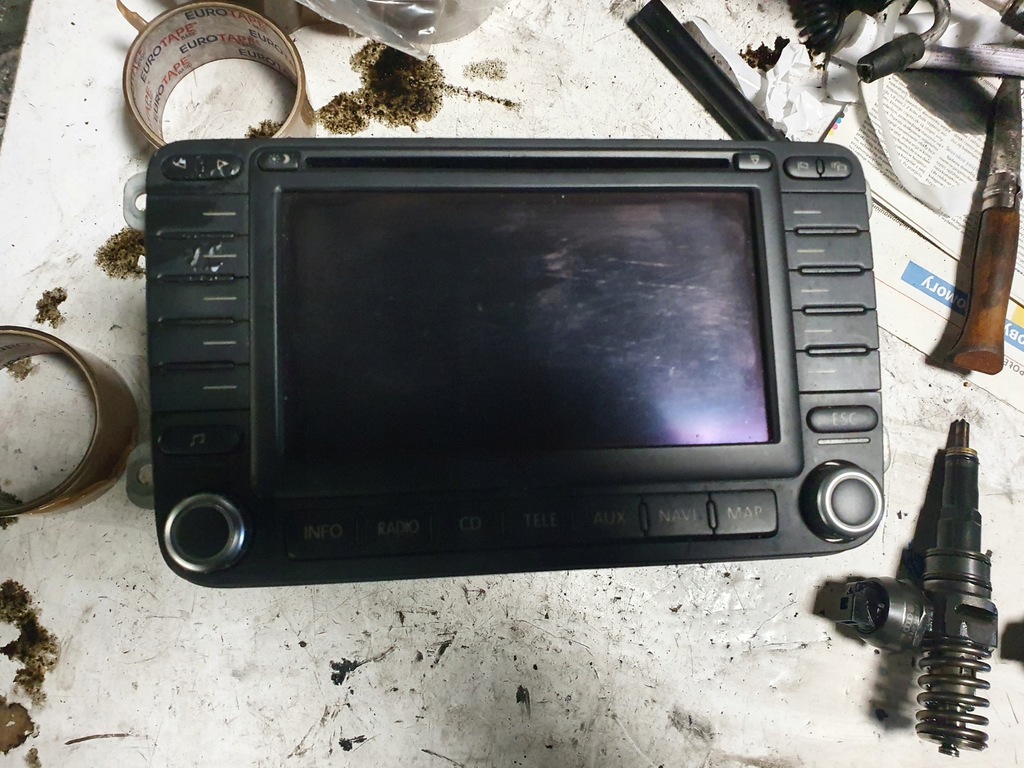 Radio nawigacja VW Passat b6 Touran 1T0 kod - 12013804512 - oficjalne archiwum Allegro