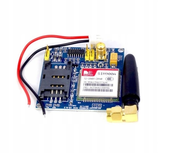 Moduł GSM GPRS SIM900A mini V3.8.2 z anteną - 11049344465 - oficjalne ...