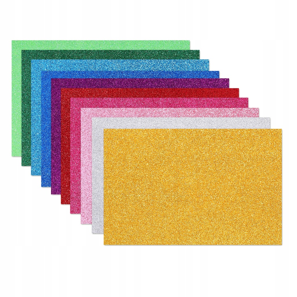 Glitter Cardstock Foam Shapes - 14037019422 - oficjalne archiwum Allegro