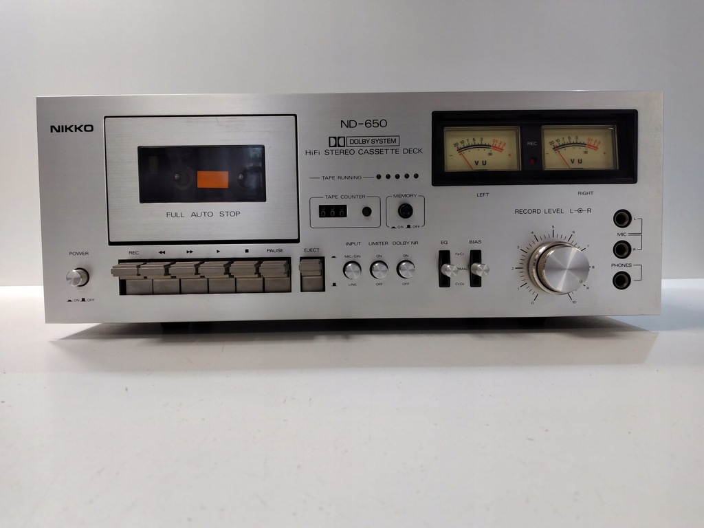 Magnetofon kasetowy NIKKO ND-650 - 14135328483 - oficjalne archiwum Allegro