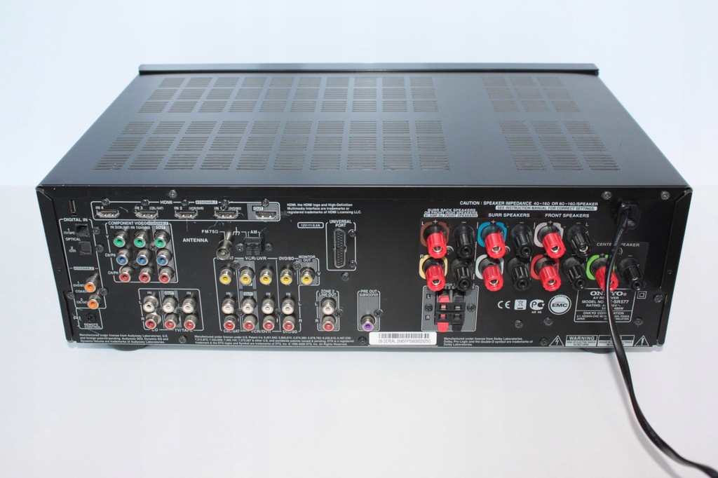 Amplituner Onkyo TX-SR577 7.1 HDMI PILOT GWARANCJA - 7368615799 - oficjalne archiwum Allegro