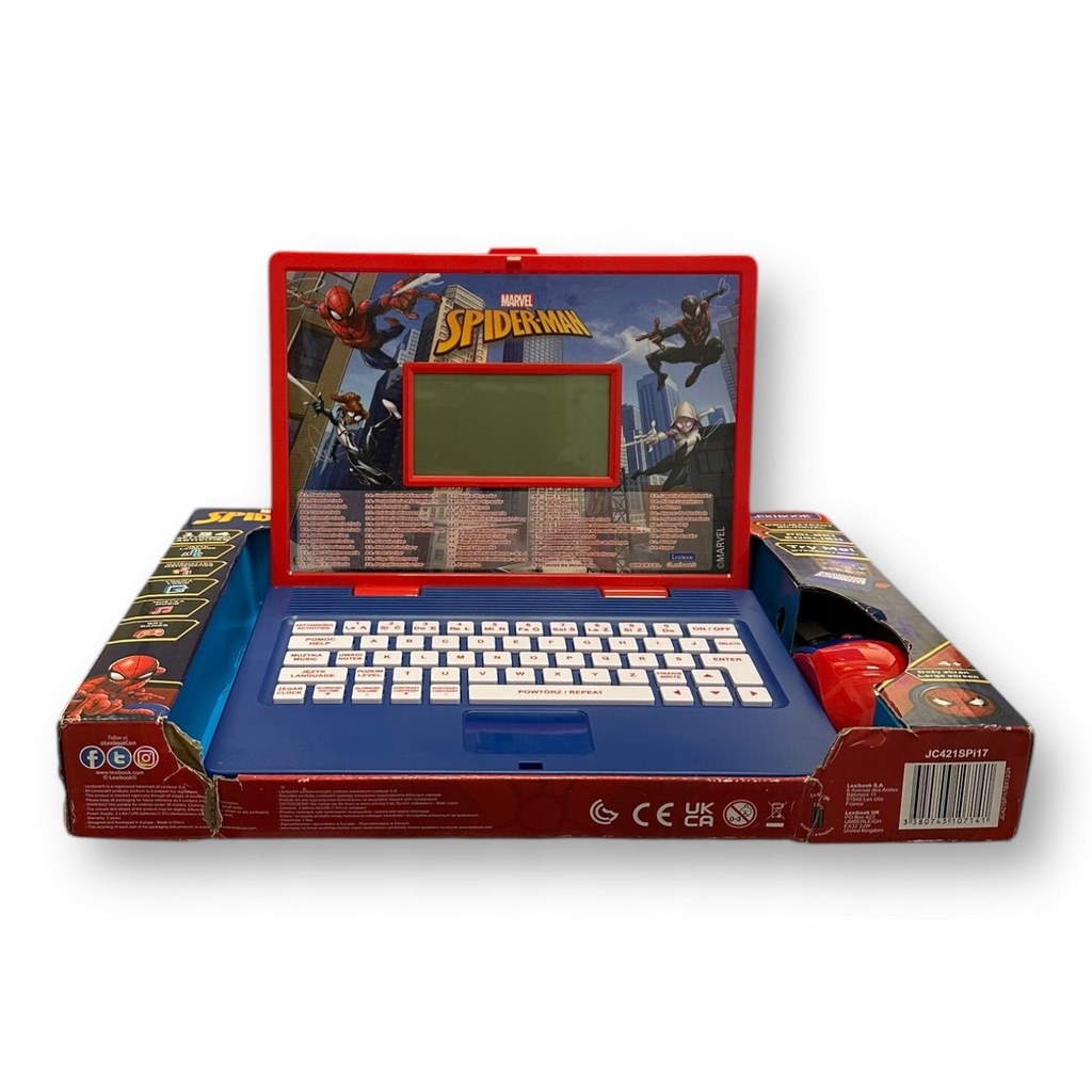 Edukacyjny laptop dwujęzyczny Marvel Spider-man Lexibook - 17043684344 ...