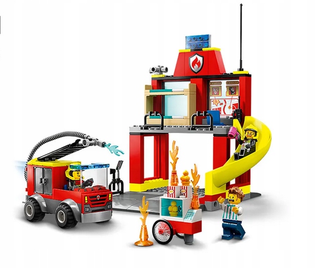 Купить LEGO 60375 ГОРОДСКАЯ ПОЖАРНАЯ СТАНЦИЯ И ПОЖАРНАЯ МАШИНА: отзывы, фото и характеристики на ...