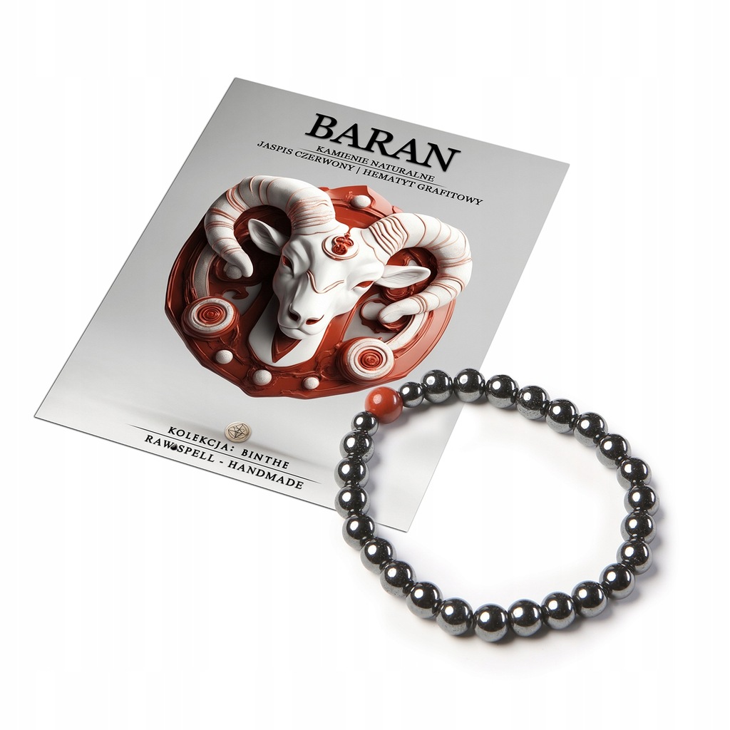 Bransoletka Binthe Damska z naturalnych kamieni - Znak Zodiaku - Baran - 16413444531 - oficjalne ...