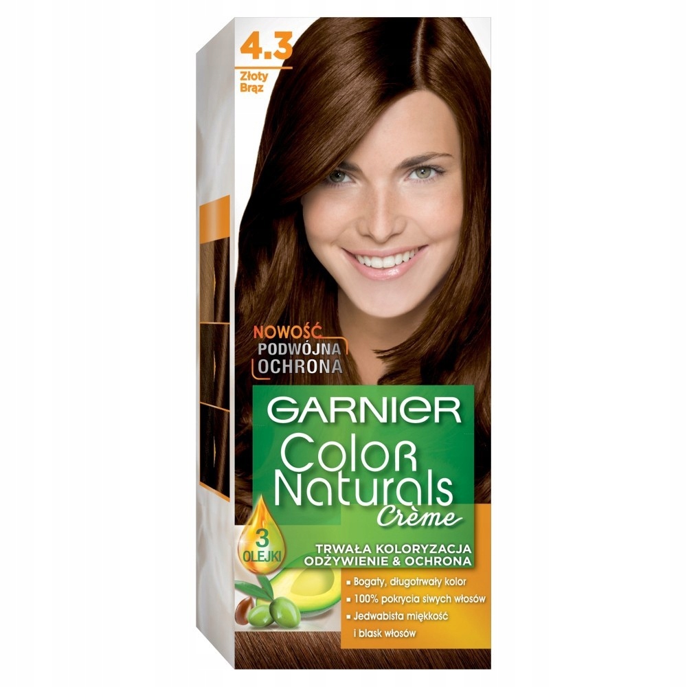 Garnier Color Naturals Krem koloryzujący nr 4.3 Na - 12309853562 ...