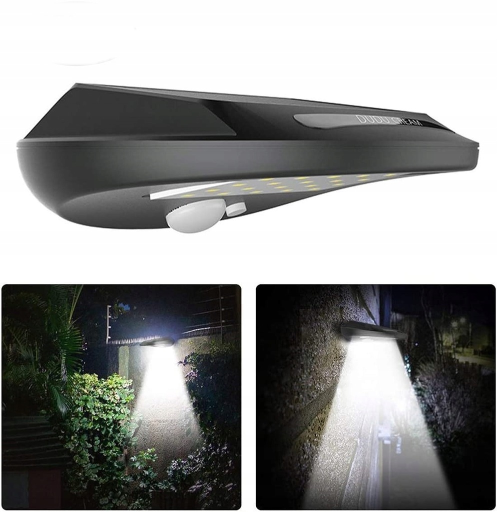 DUDU CREAM - lampa LED z czujnikiem ruchu solar - 10231245618 ...