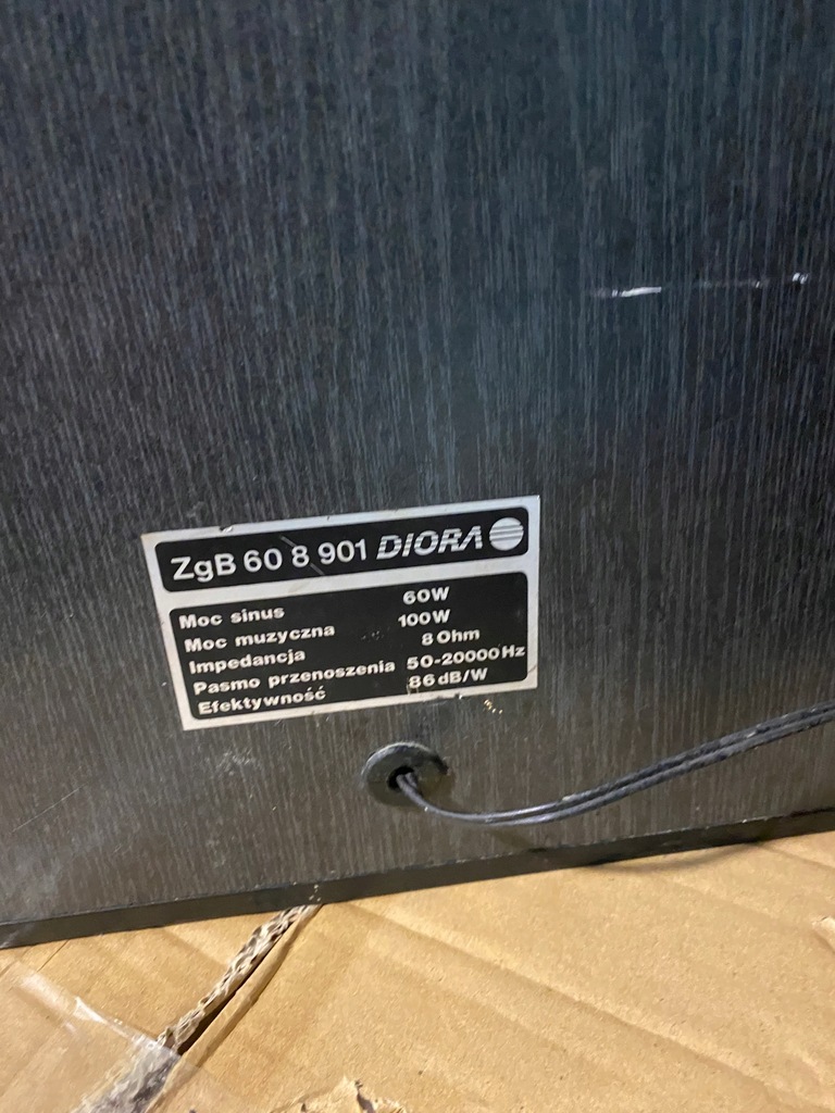 Kolumny Diora ZgB 60 8 901 czarne para - 11719290954 - oficjalne archiwum Allegro