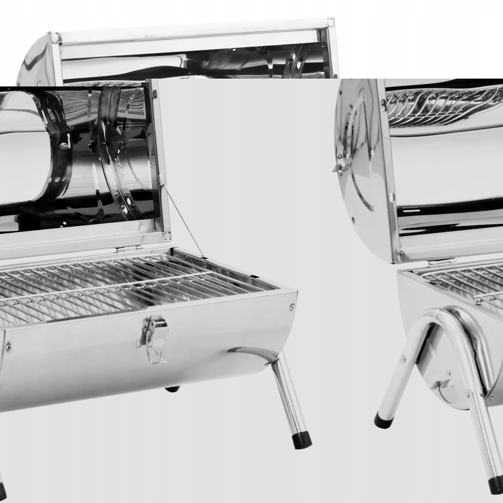 GRILL STOŁOWY OGRODOWY WĘGLOWY POKRYWA BECZKA BBQ - 13825806958 ...