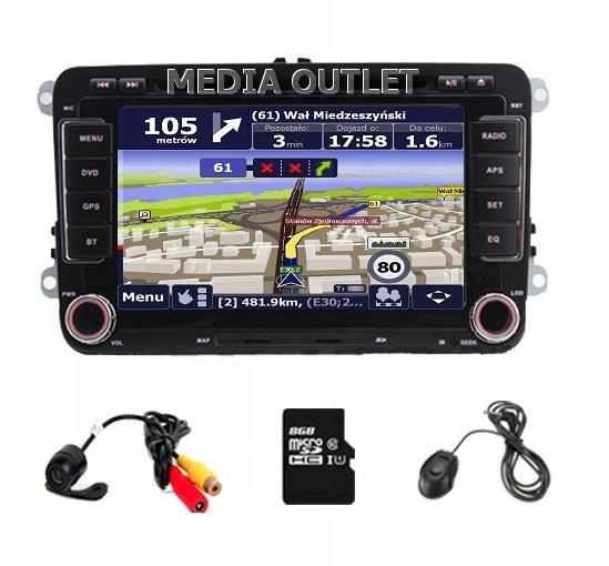 RADIO NAWIGACJA 2DIN VW PASSAT B6 B7 GOLF 5 6 V VI - 7923145890 - oficjalne archiwum Allegro