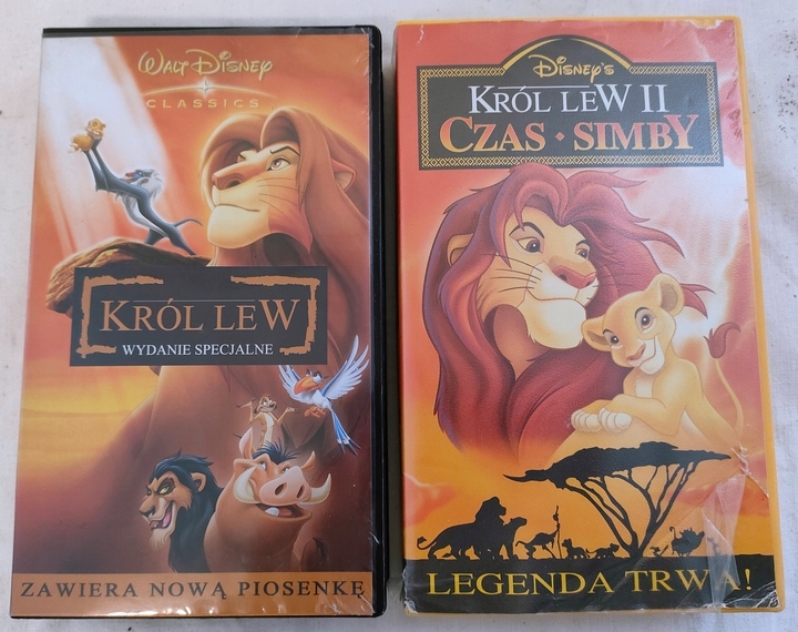 KASETA wideo VHS Bajka Król Lew 2 czas simby - 13160194623 - oficjalne ...