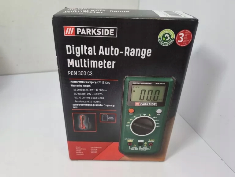 PARKSIDE PDM 300 C3 Miernik cyfrowy multimetr - 15134291030 - oficjalne archiwum Allegro