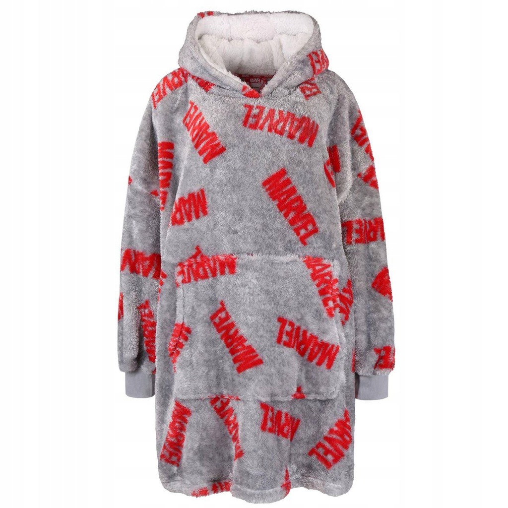 snuddie męska kocobluza z kapturem Marvel polarowa pluszowa ...