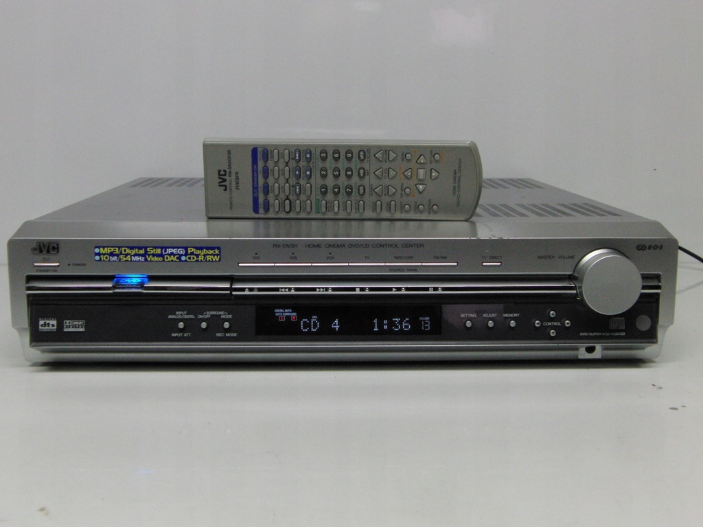 Amplituner z DVD JVC RX-DV3R Gwarancja Pilot - 9986547914 - oficjalne archiwum Allegro