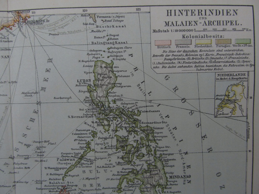 AZJA INDOCHINY i ARCHIPELAG MALAJSKI mapa 1909 r. - 8361650139 ...
