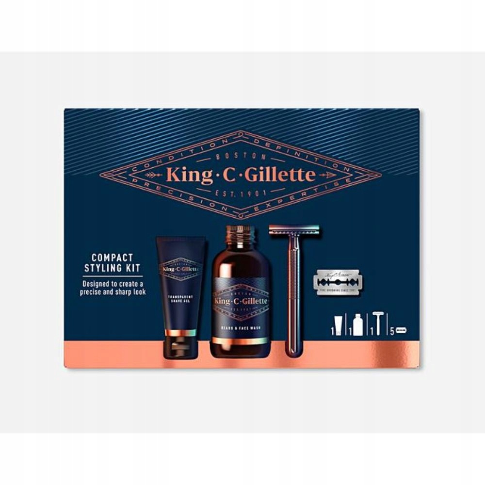 GILLETTE KING C ZESTAW DO STYLIZACJI BRODY - 13994189565 - oficjalne ...