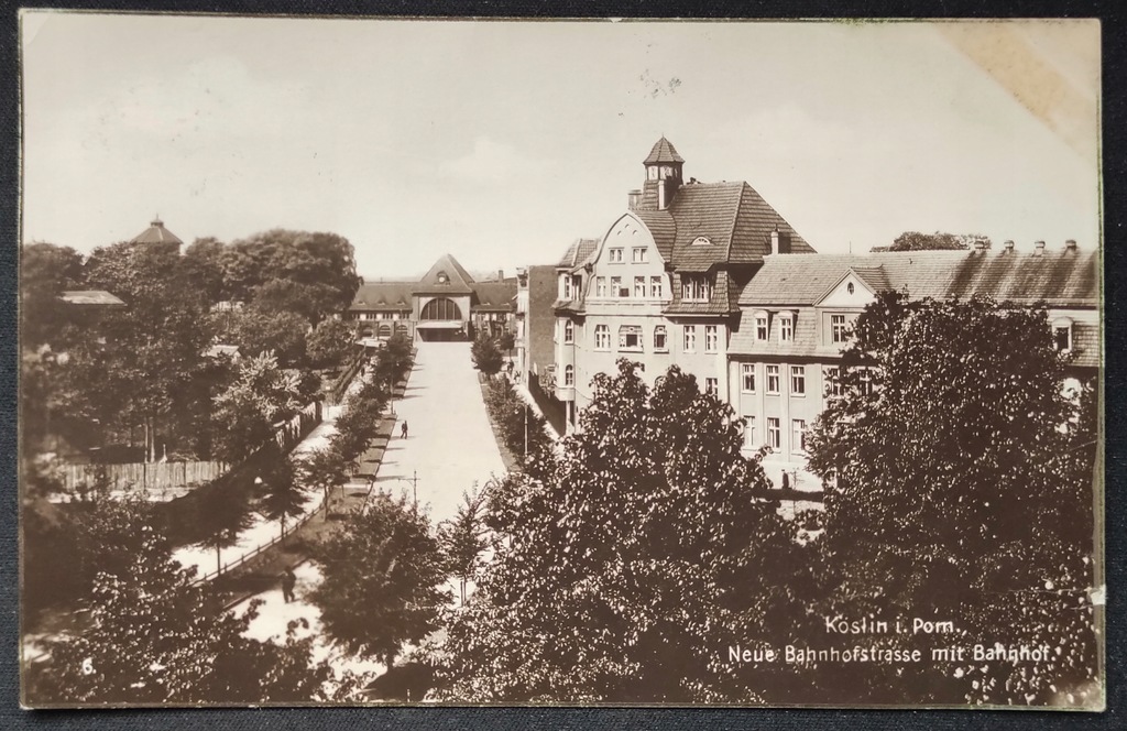 KOSZALIN / Koslin Dworzec /Bahnhofstr. 1931r. - 13615631003 - oficjalne ...