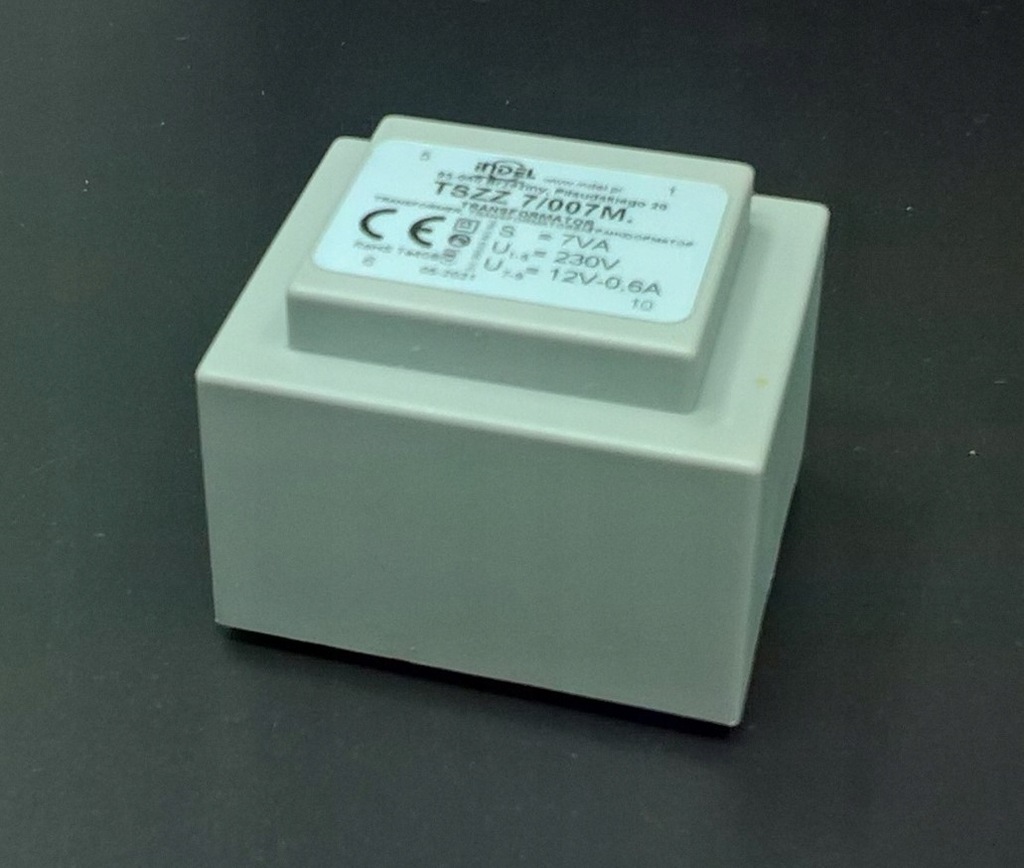 Transformator do druku 7VA 230/12V, 0,6A - 12531577540 - oficjalne archiwum Allegro