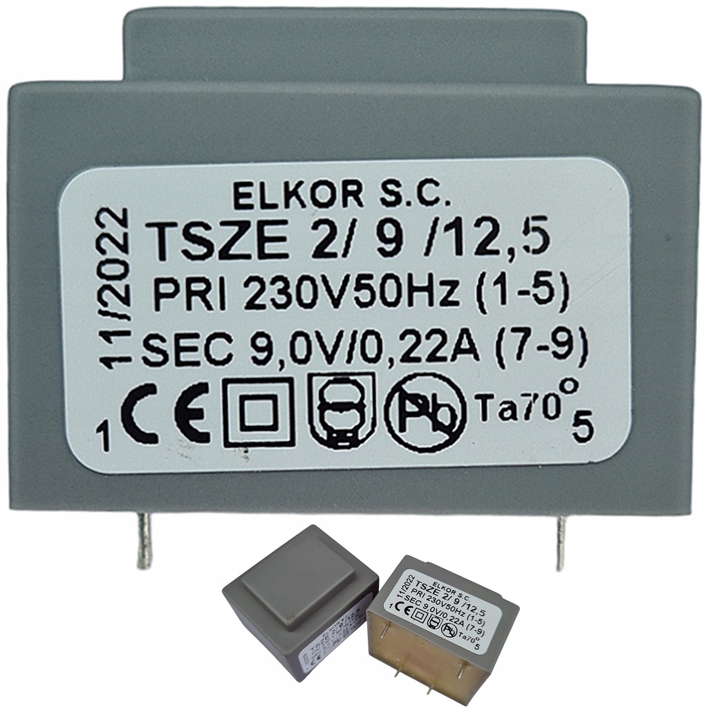 Transformator Zalewany ELKOR TSZE 2/9/12,5 POLSKI - 13856813986 - oficjalne archiwum Allegro