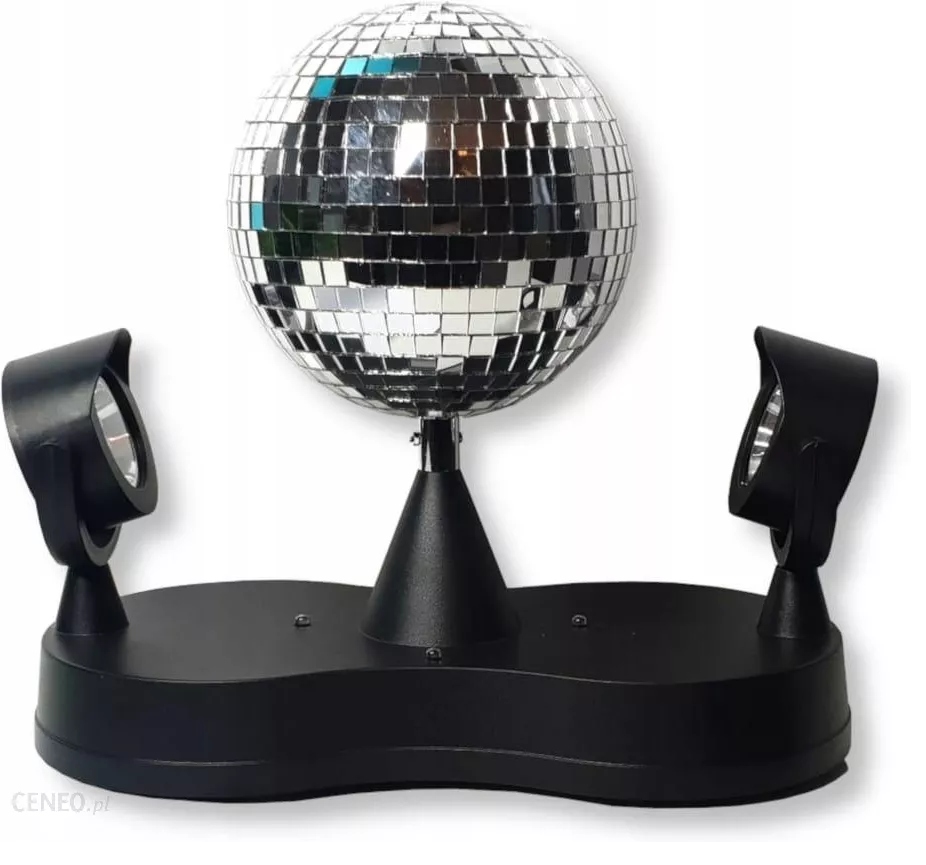 KULA DISCO LUSTRZANA 16 DIOD OŚWIETLENIE NA KAŻDĄ IMPREZĘ - 14444683755 ...