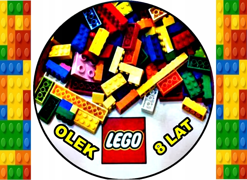 ZESTAW OPŁATEK NA TORT + BOKI LEGO - 12973685095 - oficjalne archiwum ...