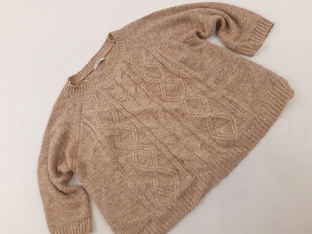 GEORGE gruby SWETER z krótkim rękawem BROWN _ 46 - 14640578278 ...