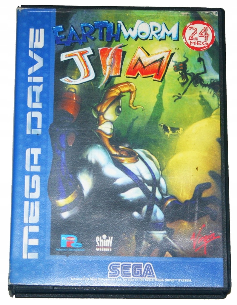 Earthworm Jim - gra na konsole Sega Mega Drive. - 16477946837 ...
