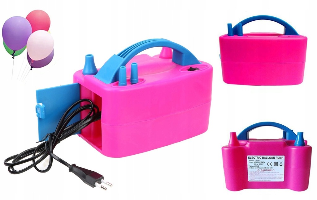 POMPKA elektryczna do balonów podwójna MOCNA - 12310649281 - oficjalne ...