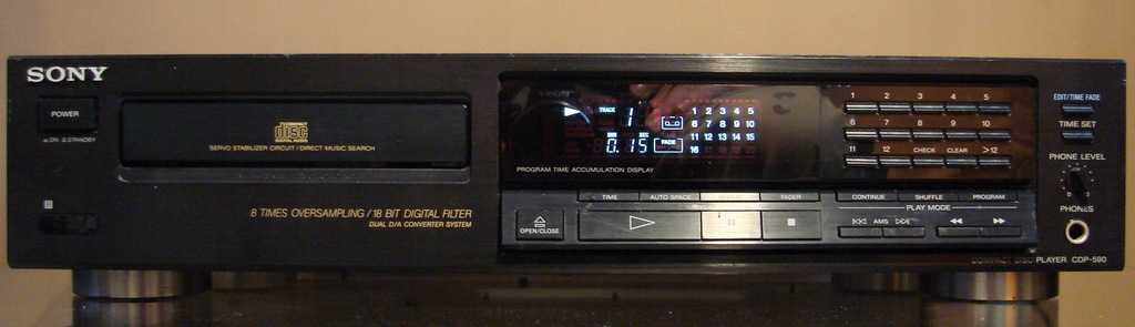 SONY CDP-590 - ODTWARZACZ CD - GWAR. - 8835598987 - oficjalne archiwum Allegro