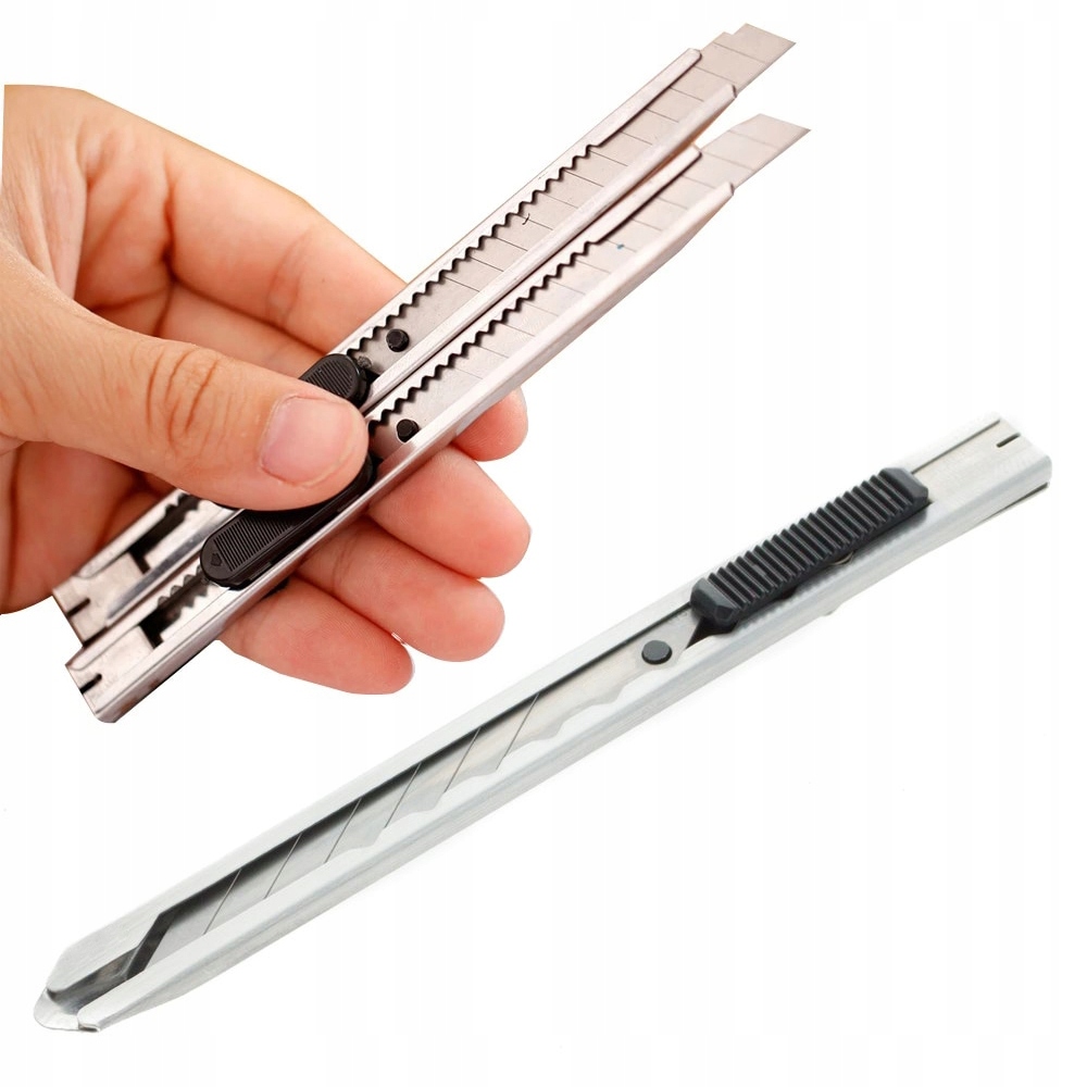 METALOWY NÓŻ NOŻYK DO TAPET TAPECIAK WYSUWANY - 12720522669 - oficjalne ...