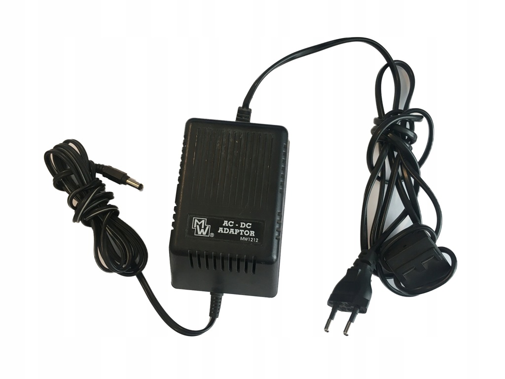 Zasilacz DC transformatorowy 12V 1200mA MW1212 - 13343943160 - oficjalne archiwum Allegro