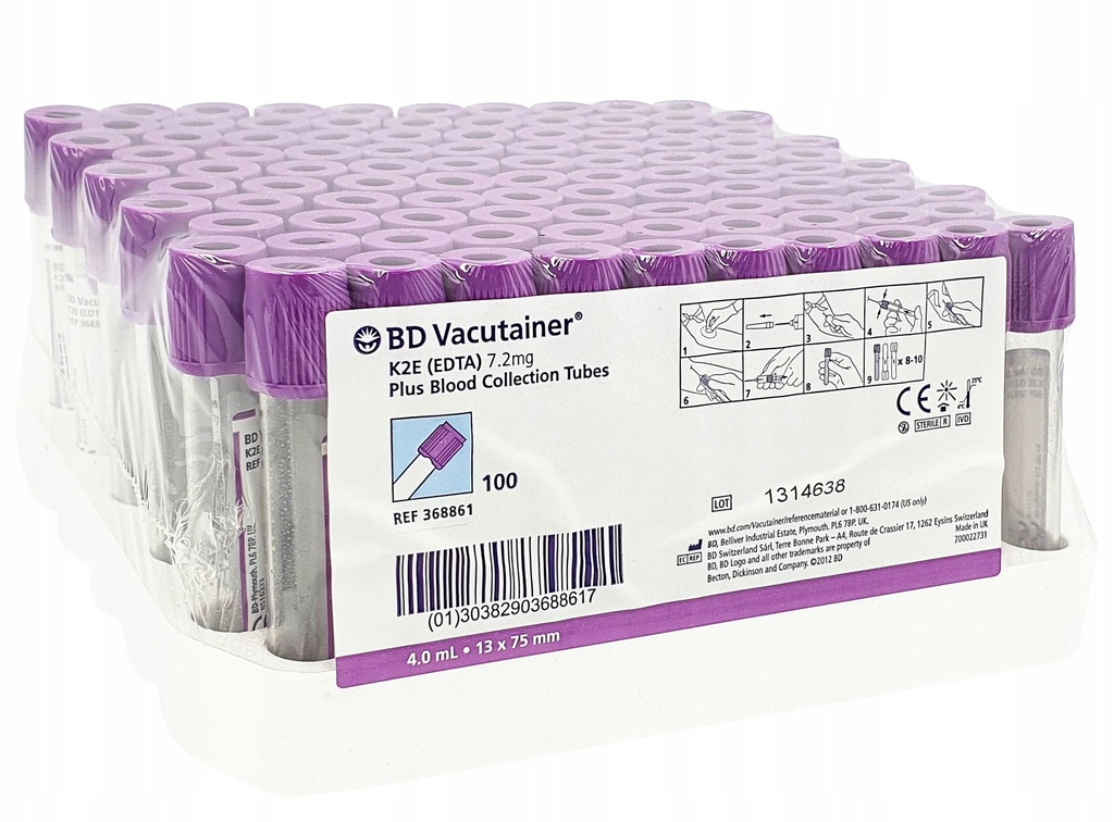 Probówki Probówka 4 ml 13x75 mm morfologia 100 szt - 12757909067 ...