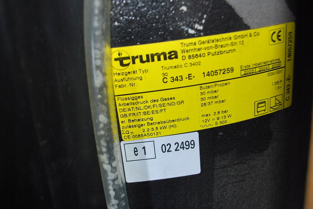 PIEC COMBI TRUMA TRUMATIC C3402/C6002 DO KAMPERA. - 7949215575 ...