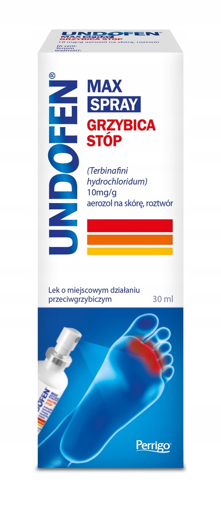 Undofen Max Spray grzybica stóp terbinafina 30 ml - 10700054729 ...