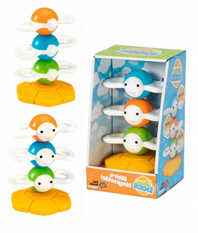 Pszczółki Sensoryczna Wieża Magnetyczna Dizzy Bees - 12876307757 ...