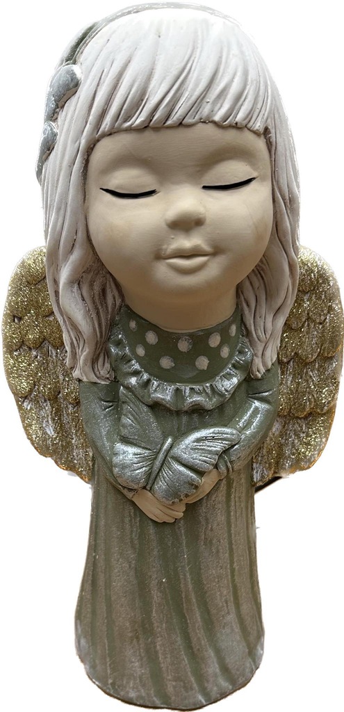 Figurka Emilka motyl zielony złoty anioł - 14276763244 - oficjalne ...