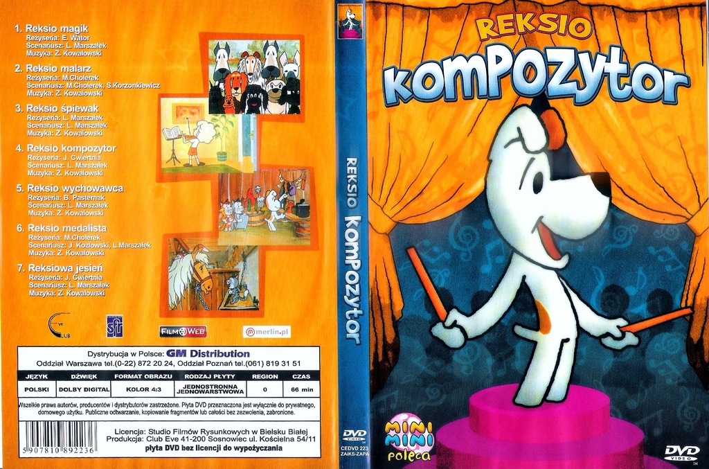 REKSIO ** REKSIO KOMPOZYTOR ** DVD - 11583420385 - oficjalne archiwum ...