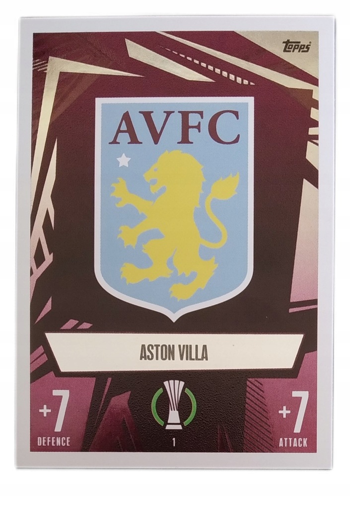 Match Attax 23/24 TOPPS Karta Logo - 1 ASTON VILLA - 15282949538 ...