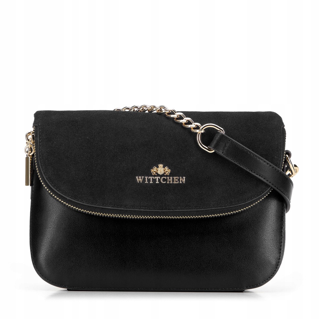 WITTCHEN damska torebka skórzana czarna - 12647707621 - oficjalne archiwum Allegro