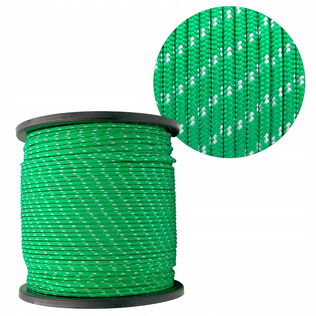 Lina Linka Pleciona Polipropylenowa 8mm 1mb Wytrzymała Lekka Wodoodporna - 14513614675 ...