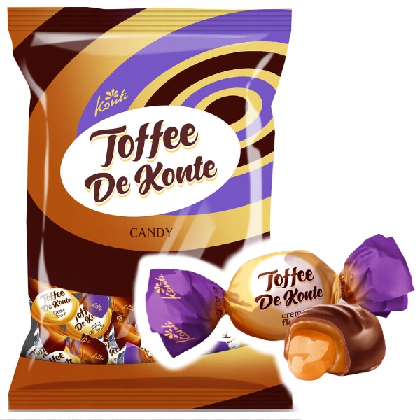 Cukierki Ukraińskie - KONTI - Toffee De Konte 1kg - 12247107675 ...