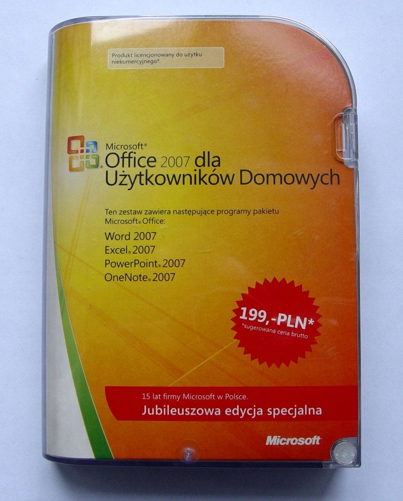 MS Office 2007 PL BOX Home - 13426325446 - oficjalne archiwum Allegro