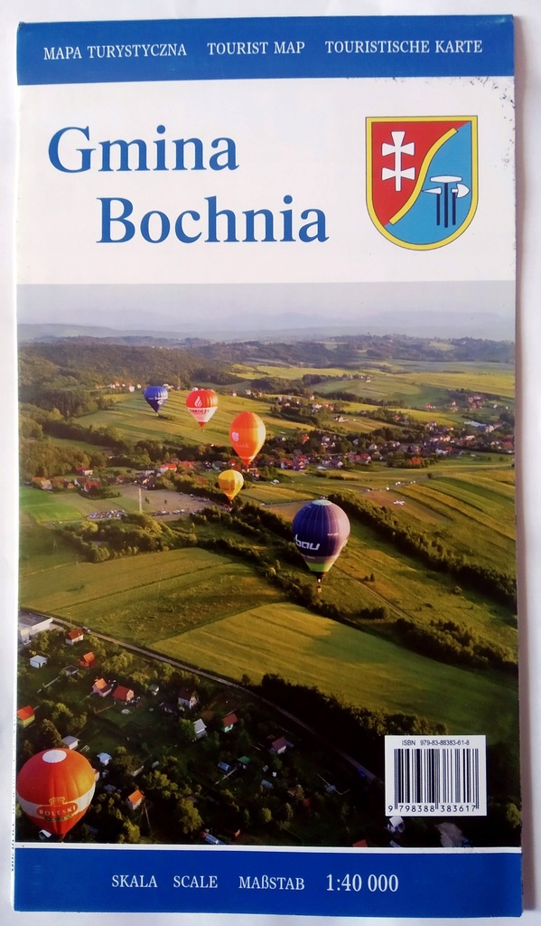 GMINA BOCHNIA - MAPA TURYSTYCZNA SKALA 1:40 000 - 12455384975 ...