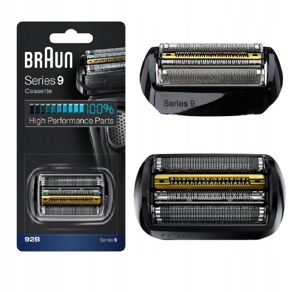 Folia Ostrza Golące BRAUN 92B 90B 90B Series 9 - 7443979503 - oficjalne ...