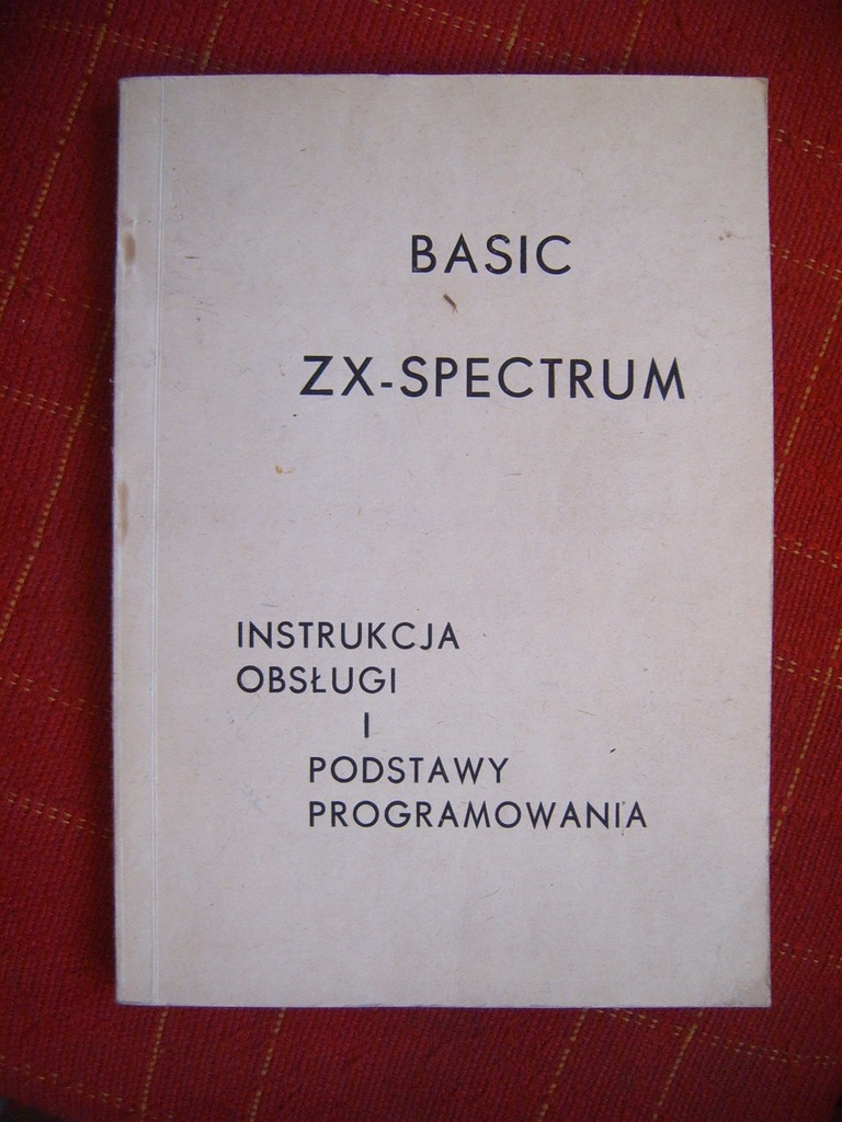 basic ZX spectrum instrukcja obslugi polski PL - 11939758093 ...