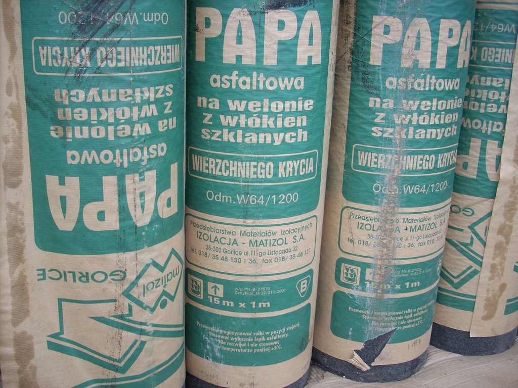 Papa asfaltowa wierzchniego krycia - 9848421728 - oficjalne archiwum ...