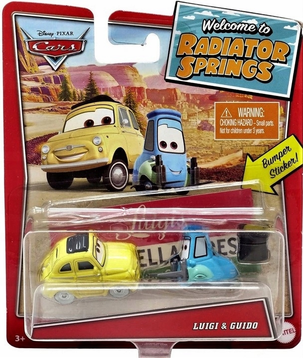 Disney Auta Cars Luigi i Guido Fiat bajka GPN42 - 12189655353 ...