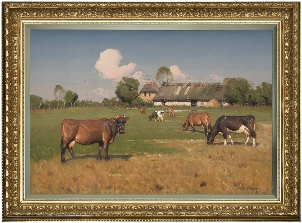 KROWY SOREN EDSBERG ANDERSEN (1945-) STARY OBRAZ - 12581969722 ...